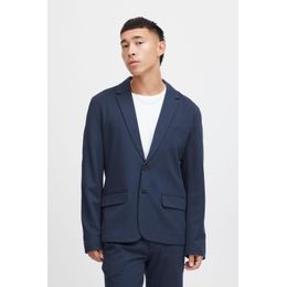 Sakko Blend "BHLangford", Herren, Gr. 50, blau (marineblaus), 64% Viskose, 31% Polyester, 5% Elasthan, unifarben, regular fit taillenlang, eingesetzt, Sakkos Sakko, Klassisches Sakko mit Klappentaschen
