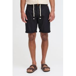 Shorts Blend "BHLias", Herren, Gr. L, US-Größen, schwarz, 55% Leinen, 45% Baumwolle, unifarben, regular fit kurz, Hosen, Chino Shorts aus Leinenmix