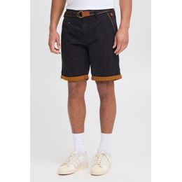 Chinoshorts Blend "BHNeji", Herren, Gr. S, US-Größen, schwarz, Web, 100% Baumwolle, unifarben, regular fit kurz, Hosen Chinoshorts, Chino Shorts mit umgeschlagenen Hosenbeinen in Kontrastfarbe