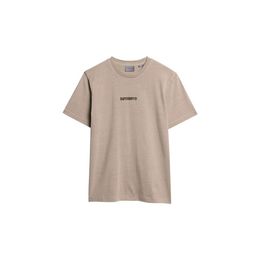 Superdry T-Shirt Herren Größe L dunkelbeige / schwarz