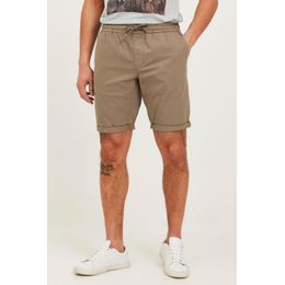 Chinoshorts Blend "BHGrego", Herren, Gr. XL, US-Gr&ouml;&szlig;en, grau (lead gray), Web, 98% Baumwolle, 2% Elasthan, regular fit kurz, Hosen Chinoshorts, Chino Shorts mit elastischem Bund und Kordeln