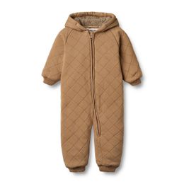 Jumpsuit Wheat "Wheat Thermo Suit Krammo", M&auml;dchen, Gr. 74, hazel, 100% Polyester (Recycelt), unifarben, normal, Overalls Jumpsuit