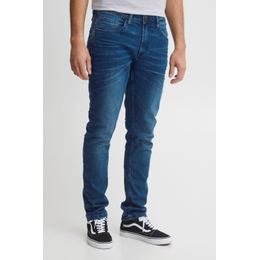 Relaxhose Blend "BHTwister", Herren, Gr. 27, Länge 32, denim middle blau, Jeans, 81% Baumwolle, 17% Polyester, 2% Elasthan, unifarben, regular fit lang, Hosen, Stilvolle Regular-Fit-Jeans