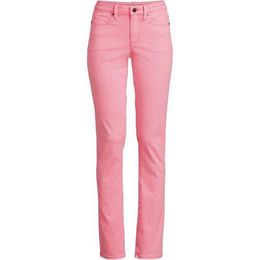 LANDS' END Straight Fit &Ouml;ko Jeans Mid Waist, Damen,  Pink, Baumwoll-Mischung/Polyester-Mischung, by Lands' End