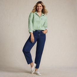 LANDS' END Relaxte Soft Denim Straight Fit 7/8-Jeans, Damen,  Blau, Elasthan/Baumwoll-Mischung, by Lands' End