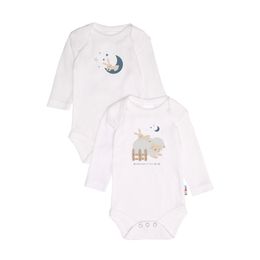 Body Liliput "Sweat Dreams", Jungen, Gr. 86/92, EURO-Gr&ouml;&szlig;en, wei&szlig;, 100% Baumwolle, bedruckt, kurz, Rundhals, Bodys Body, mit praktischen Druckkn&ouml;pfen
