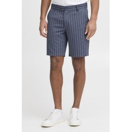 Chinoshorts Blend "BHAmur", Herren, Gr. L, US-Größen, marineblaus, 79% Polyester, 19% Viskose, 2% Elasthan, regular fit kurz, Hosen Chinoshorts, Chino Shorts mit Nadelstreifen