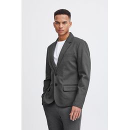 Sakko Blend "BHLangford", Herren, Gr. 48, charcoal mix, 64% Viskose, 31% Polyester, 5% Elasthan, unifarben, regular fit taillenlang, eingesetzt, Sakkos Sakko, Klassisches Sakko mit Klappentaschen