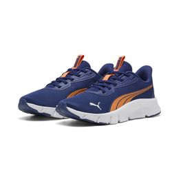 Sneaker Puma "FlexFocus Lite Modern Sneakers Jugendliche", Jungen, Gr. 38,5, blau jewel rickie orange weiß, Obermaterial: Textil, Synthetik; Futter: Textil; Innensohle: Textil; Laufsohle: Synthetik, Gummi, Schuhe