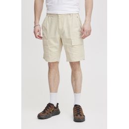 Shorts Blend "BHWoven", Herren, Gr. M, US-Gr&ouml;&szlig;en, grau (oyster gray), 51% Leinen, 49% Baumwolle, unifarben, regular fit kniefrei, Hosen Shorts, Casual Shorts aus Leinenmix