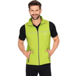 Steppweste TRIGEMA "TRIGEMA Atmungsaktive Sport-Weste", Herren, Gr. 3XL, gelb (lemon), 92% Polyester, 8% Elasthan, Westen Steppweste
