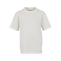 T-Shirt Karl Kani "Karl Kani Small Signature Essential Tee Junior", M&auml;dchen, Gr. 110/116, wei&szlig;, 100% Baumwolle, bedruckt, oversize, Rundhals, Shirts T-Shirt
