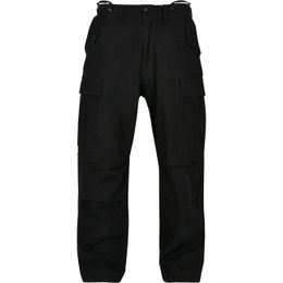 Cargohose Brandit "Brandit Herren M-65 Vintage Cargo Pants", Damen, Gr. M, US-Gr&ouml;&szlig;en, schwarz, 100% Baumwolle, loose fit, Hosen Cargohose