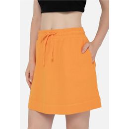 Sommerrock FRESHLIONS "Sumi", Damen, Gr. M, orange, 100% Baumwolle, kurz, R&ouml;cke, im schlichten Design