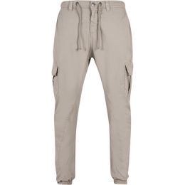 Cargohose Urban Classics "Urban Classics Herren Cargo Jogging Pants", Herren, Gr. 3XL, US-Gr&ouml;&szlig;en, wolfgrau, 100% Baumwolle, unifarben, normal, Hosen Cargohose