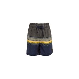 Badeshorts ZIGZAG "Sunset", Kinder, Gr. 116, EURO-Gr&ouml;&szlig;en, gr&uuml;n (gr&uuml;n, gelb), Elasthan, Polyester, mehrfarbig, Badehosen Badeshorts, mit praktischen Seitentaschen
