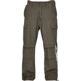 Cargohose Brandit "Brandit Herren M-65 Vintage Cargo Pants", Herren, Gr. 4XL, US-Größen, olive, 100% Baumwolle, loose fit, Hosen