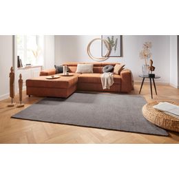Teppich Hanse Home "Supersoft" Gr. 31, grau (dunkelgrau), B:160cm H:10mm L:230cm, Polyester, Teppiche, Teppich, Kurzflor, L&auml;ufer Modern, Einfarbig, Wohnzimmer, Schlafzimmer