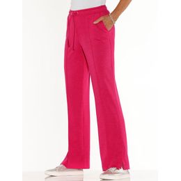 Schlupfhose Classic Basics, Damen, Gr. 40, Normalgr&ouml;&szlig;en, pink, 95% Polyester, 5% Elasthan, unifarben, lang, Hosen Schlupfhose