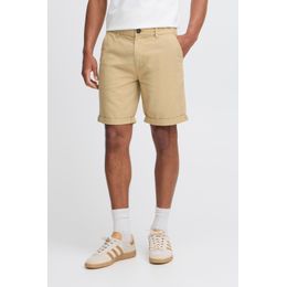 Chinoshorts Blend "BHShorts", Herren, Gr. L, US-Größen, cornstalk, 55% Leinen, 45% Baumwolle, unifarben, regular fit kurz, Hosen Chinoshorts, Stilvolle Chino Shorts auf angenehmen Leinen