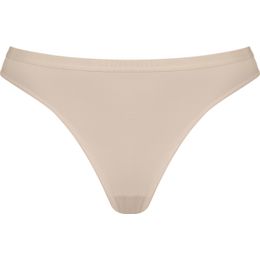 Stringtanga Naturana "The Thursday", Damen, Gr. 36, 1 Stk., beige (light beige), Obermaterial: 76% Polyamid, 24% Elasthan, unifarben, Unterhosen, feminin, elastisch, bequem, eng, weich