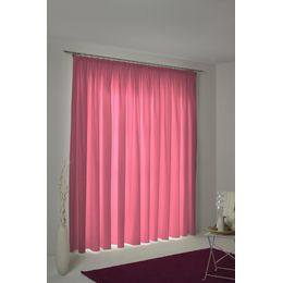 Vorhang Adam "Uni Collection" Gr. 1, pink, B:145cm H:145cm, Jacquard, Baumwolle (Bio-Baumwolle), Gardinen, aus 100% Bio-Baumwolle