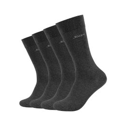 JOOP! Socken JOOP "premium essentials", Damen, Gr. 43-46, grau (anthrazit), Obermaterial: 62% Baumwolle, 36% Polyamid, 2% Elasthan, unifarben, Socken Socken, Premium Essentials, verst&auml;rkte Ferse, haltbare Spitze