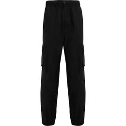 Cargohose DEF "DEF DEF Jumpa Cargopants", Herren, Gr. L, US-Größen, schwarz, 100% Polyester, unifarben, normal, Hosen