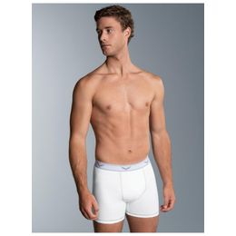 Boxer TRIGEMA "TRIGEMA Bequeme Pants mit Webgummibund", Herren, Gr. XXL, 1 Stk., wei&szlig;, 95% Baumwolle, 5% Elasthan, Unterhosen