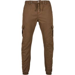 Cargohose Urban Classics "Urban Classics Herren Cargo Jogging Pants", Herren, Gr. 4XL, US-Gr&ouml;&szlig;en, schwarzground, 100% Baumwolle, unifarben, normal, Hosen Cargohose