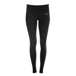 Leggings WINSHAPE "AEL102", Damen, Gr. L, Normalgrößen, schwarz, 80% Polyester, 20% Elasthan, Hosen Leggings, mit leichtem Kompressionseffekt