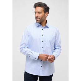 Langarmhemd Eterna "COMFORT FIT", Herren, Gr. 40, Normalgr&ouml;&szlig;en, blau (hellblau), Twill, 100% Baumwolle, normal, Manschette, Hemden, NON IRON (b&uuml;gelfrei)