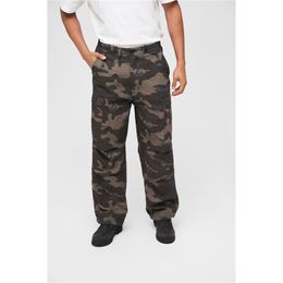 Cargohose Brandit "Brandit Herren M-65 Vintage Cargo Pants", Damen, Gr. M, US-Gr&ouml;&szlig;en, dar camouflage, 100% Baumwolle, loose fit, Hosen Cargohose
