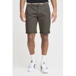 Shorts Blend "BHBruno", Herren, Gr. L, US-Größen, granite, Web, 97% Baumwolle, 3% Elasthan, unifarben, regular fit kurz, Hosen Shorts, Chino Shorts mit Gürtel