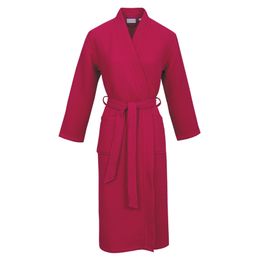 Unisex-Bademantel Carl Ross "25100" Gr. S, pink, S, Baumwolle, Hausm&auml;ntel, Waffelpique