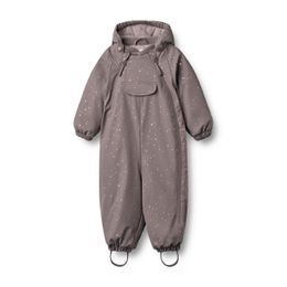 Jumpsuit Wheat "Wheat Wintersuit Evig", M&auml;dchen, Gr. 92, lila stone stars, 100% Polyester (Recycelt), unifarben, normal, Overalls Jumpsuit