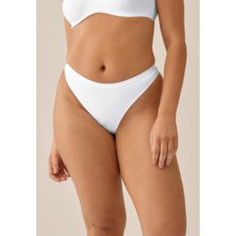 Stringtanga Naturana "The Thursday", Damen, Gr. 42, 1 Stk., wei&szlig;, Obermaterial: 76% Polyamid, 24% Elasthan, unifarben, Unterhosen, feminin, elastisch, bequem, eng, weich