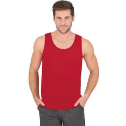 Unterhemd TRIGEMA "TRIGEMA Trägershirt aus 100% Baumwolle", Herren, Gr. M, 1 Stk., US-Größen, braun (kirsch), 100% Baumwolle, Unterhemden Unterhemd