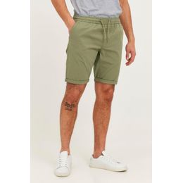 Chinoshorts Blend "BHGrego", Herren, Gr. XL, US-Gr&ouml;&szlig;en, gr&uuml;n (oil gr&uuml;n), Web, 98% Baumwolle, 2% Elasthan, regular fit kurz, Hosen Chinoshorts, Chino Shorts mit elastischem Bund und Kordeln