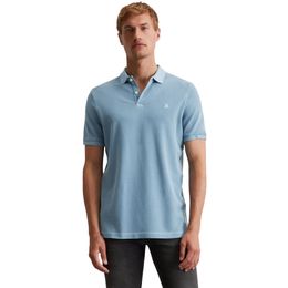 Marc O'Polo Poloshirt MARC O'POLO, Herren, Gr. L, blau (hellblau), Obermaterial: 95% Baumwolle, 5% Elasthan, unifarben, Shirts, im klassischen Look