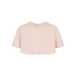 T-Shirt Urban Classics "Urban Classics Damen Girls Short Kimono Tee", M&auml;dchen, Gr. 146/152, pink, 100% Baumwolle, unifarben, loose fit, Rundhals, Shirts T-Shirt