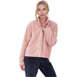 WEWO-Fashion Damenbademantel WEWO FASHION "6603" Gr. 48, rosa (rose), L:61cm, Wellsoft-Microfaser, Hausm&auml;ntel, un&uuml;bertroffen kuschelig