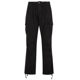 Cargohose 2Y STUDIOS "2Y Studios Lunas 2-Pocket Cargo Pants", Herren, Gr. 38, Normalgr&ouml;&szlig;en, schwarz, 100% Baumwolle, unifarben, normal, Hosen Cargohose