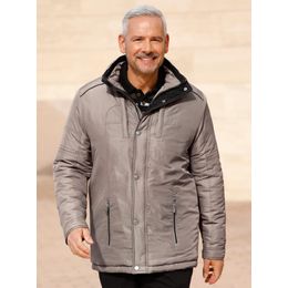 Langjacke Marco Donati, Herren, Gr. 60, grau (taupe), 55% Polyester, 45% Polyamid, Wattierung:100% Polyester, unifarben, Jacken Langjacke