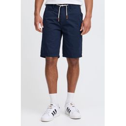 Chinoshorts Blend "BHKaito", Herren, Gr. M, US-Größen, blau (navy), Web, 100% Baumwolle, unifarben, regular fit kurz, Hosen Chinoshorts, Chino Shorts mit weißen Kontrastkordeln