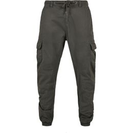 Cargohose Urban Classics "Urban Classics Herren Cargo Jogging Pants", Herren, Gr. XL, US-Größen, magnet, 100% Baumwolle, unifarben, normal, Hosen Cargohose