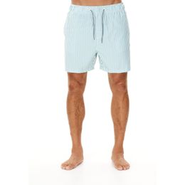 Badeshorts CRUZ "Kenny", Herren, Gr. 3XL, US-Gr&ouml;&szlig;en, gr&uuml;n, Elasthan, Polyester, gestreift, Badehosen Badeshorts, in zeitlosem Streifenmuster