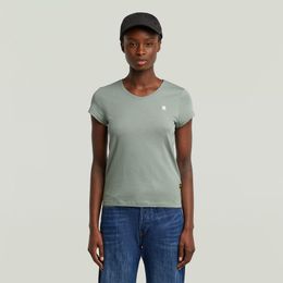 G-Star Raw V-Shirt G-STAR "Eyben", Damen, Gr. XL (42), gr&uuml;n (iceberg gr&uuml;n), Jersey, Obermaterial: 100% Baumwolle, unifarben, slim fit normal, V-Ausschnitt, Shirts
