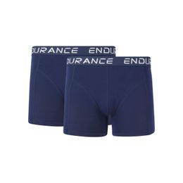 Boxershorts Endurance "Brighton", Herren, Gr. XL, 1 Stk., blau (dunkelblau), 95% Viskose, 5% Elasthan, unifarben, Unterhosen, aus atmungsaktivem Material