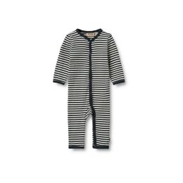 Jumpsuit Wheat "Wheat Overall L/S Dusty", Mädchen, Gr. 62, navy sea stripe, 100% Baumwolle (Bio), normal, Overalls Jumpsuit